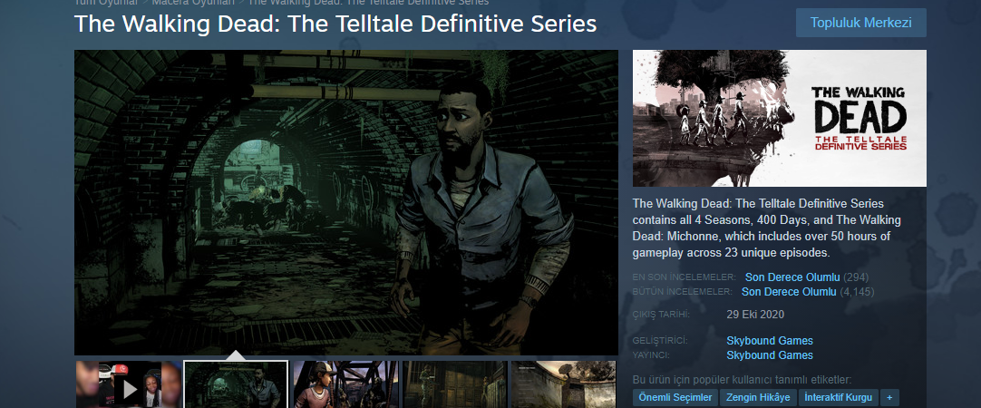 Arkadaşlar TWD: The Telltale Definetive Series alınır mı? | Donanım Arşivi Forum
