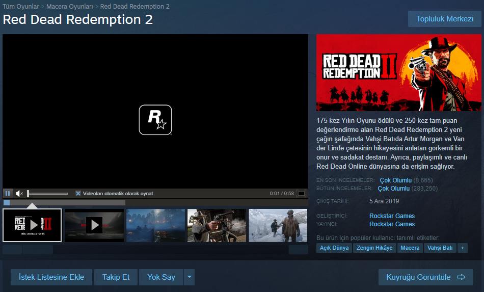 Red Dead Online vs RDR2 arasındaki fark ? | Donanım Arşivi Forum