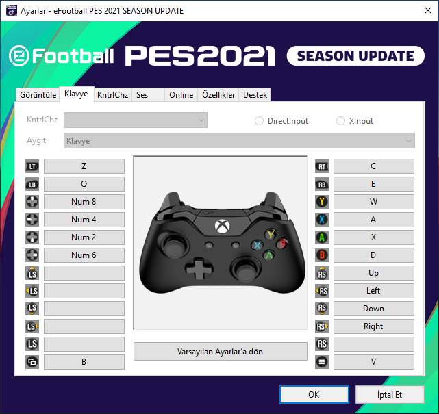 Pes 2021 Yön Tuşları Çalışmıyor | Donanım Arşivi Forum