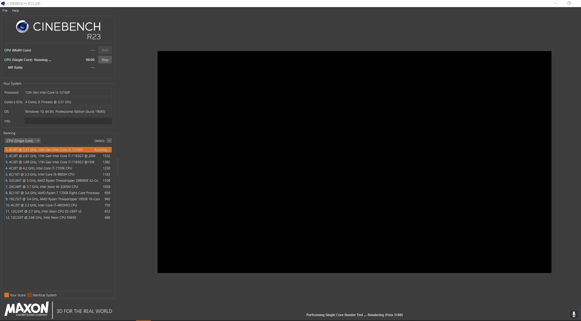 Çözüldü - Cinebench r23 single core siyah ekran bilgili olan yardım ...