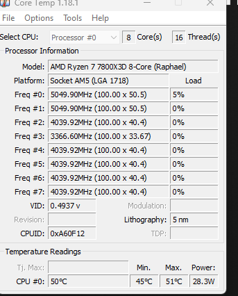 RYZEN 7 7800X3D Sıcaklık Değeri ve boşta GHZ kullanımı | Donanım Arşivi ...