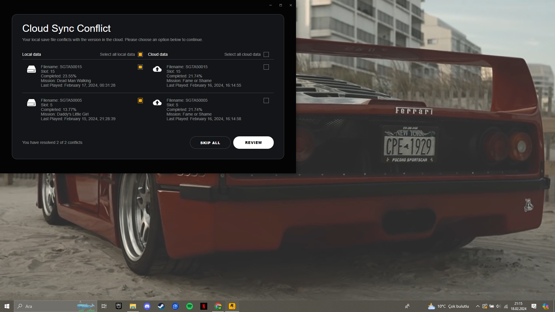 gta 5 cloud sync conflict hatası | Donanım Arşivi Forum