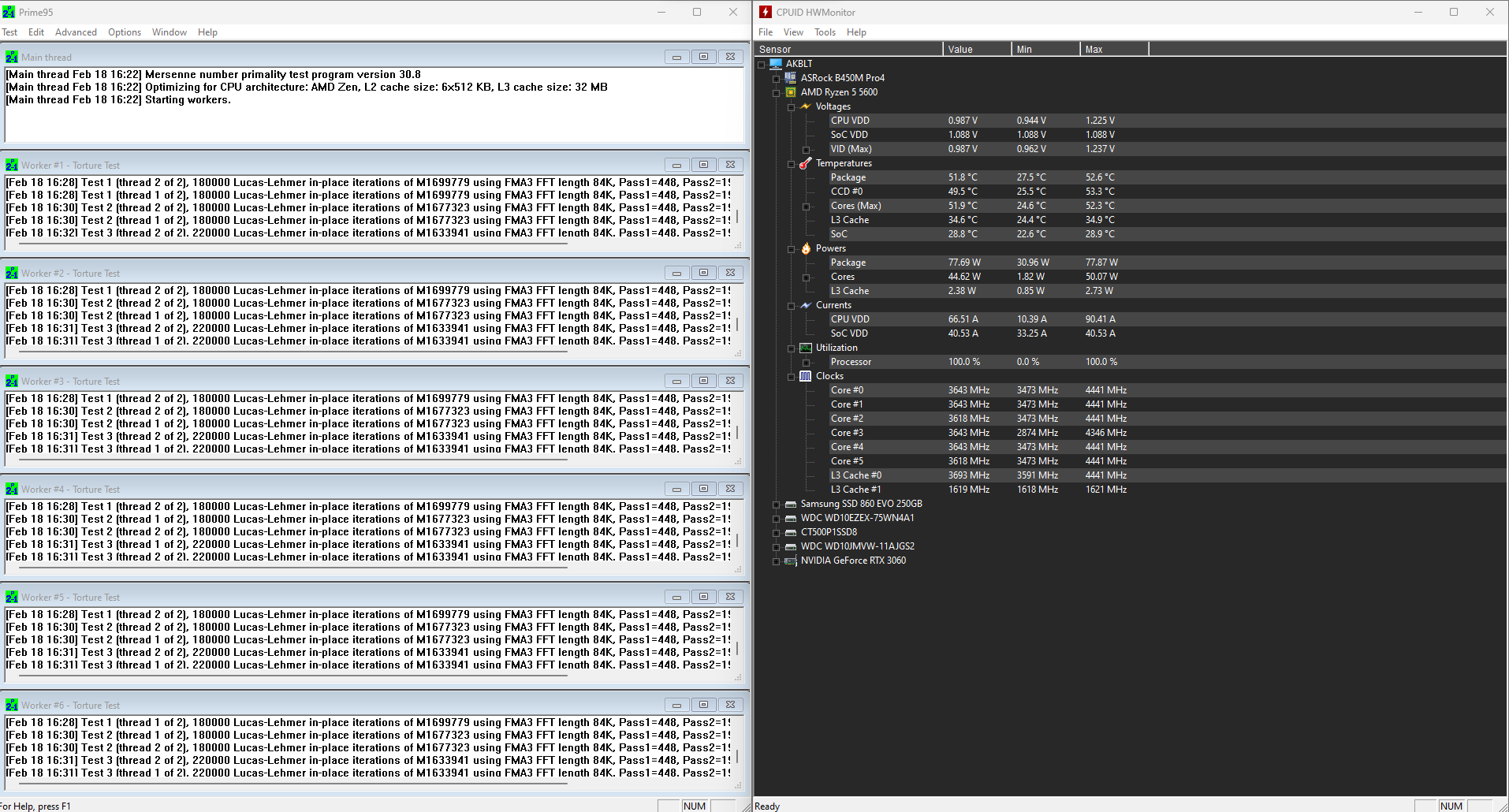 Ryzen 5600 ile yaptığım Prime95 test sonucu nasıl? | Donanım Arşivi Forum