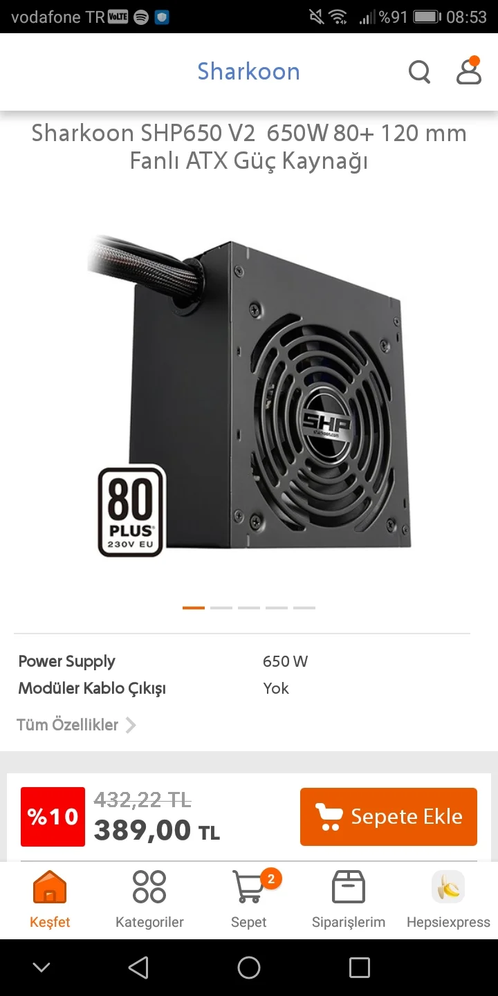 Sharkoon psu alınır mı | Donanım Arşivi Forum